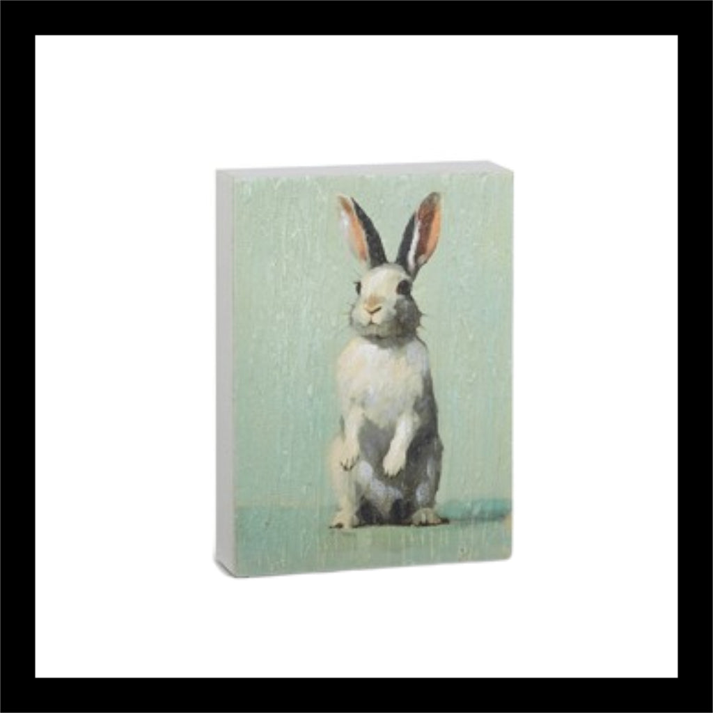 SPRING RABBIT BLOCK (2) – Paisley Candle and Home